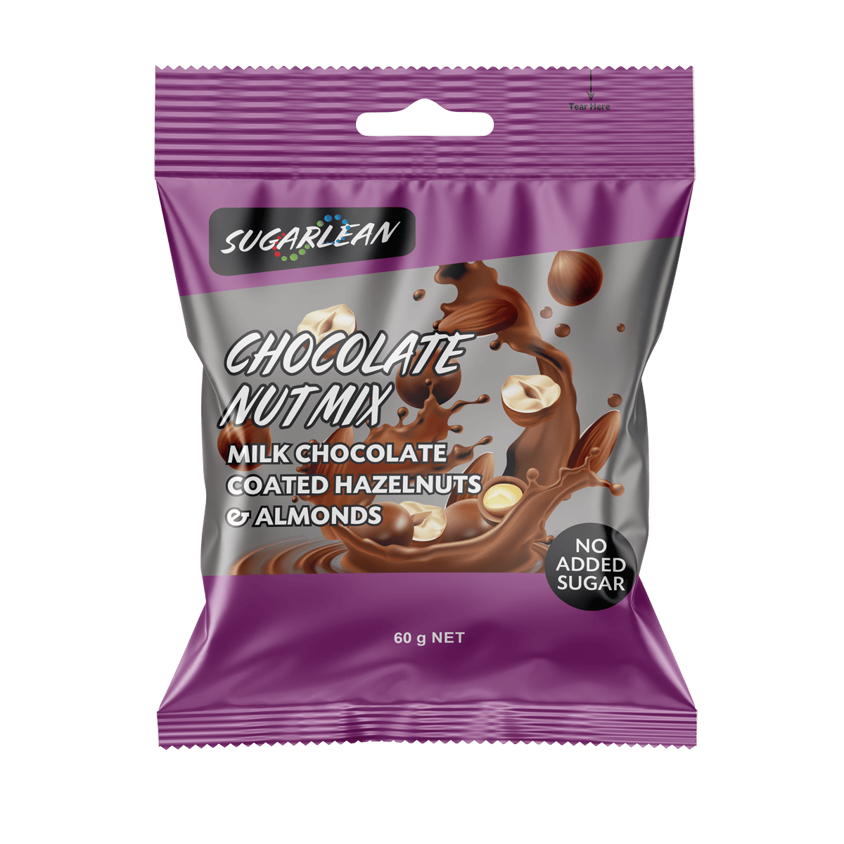 Sugarlean Choc-Nut Mix 60g | Sugar-Free Keto Snack UAE